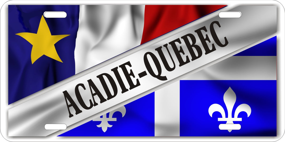 P21 - Plaque Auto Acadie-Quebec – Boutique Acadienne